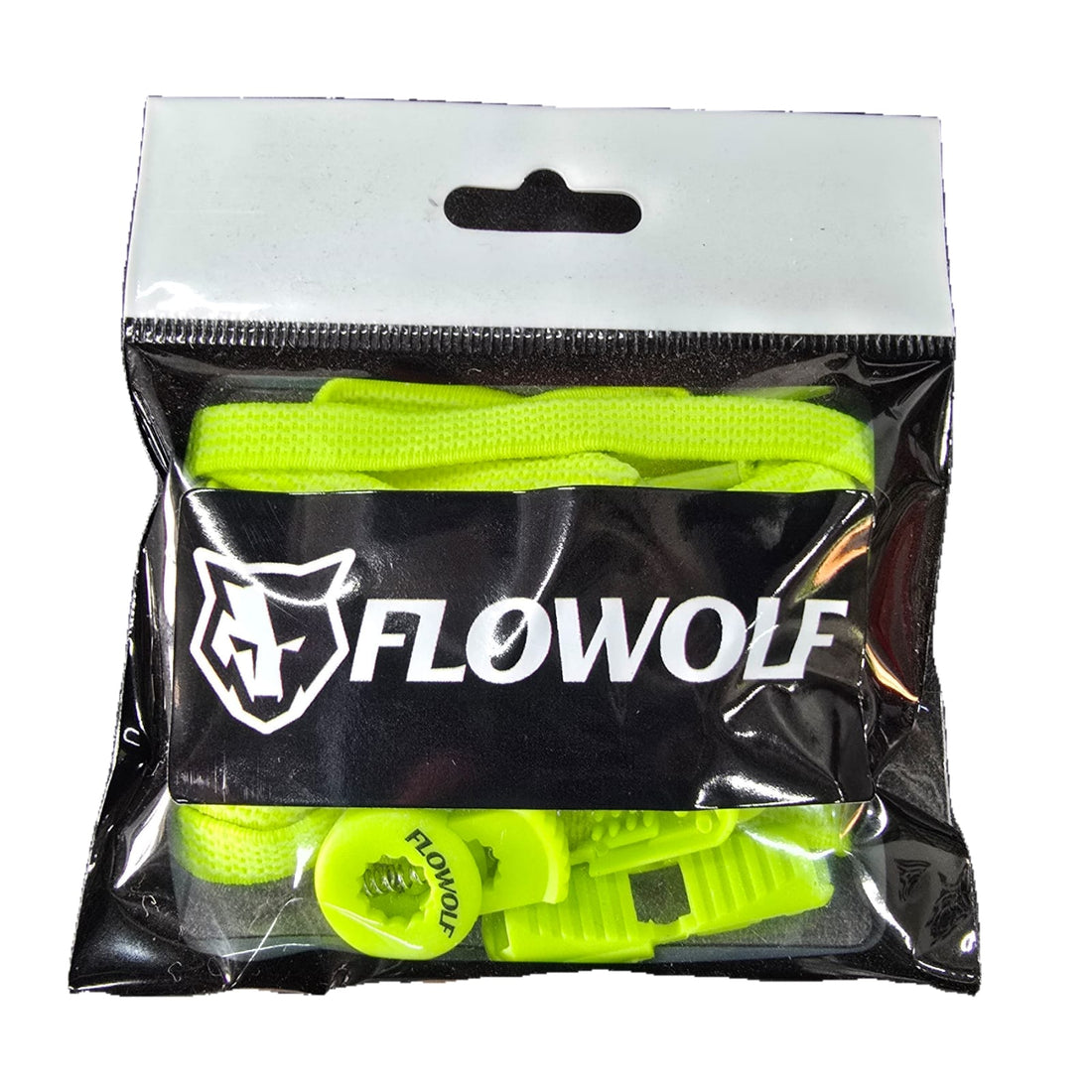 FLOWOLF Fast Flat Elastic Laces - Yellow – TROISPORT SA