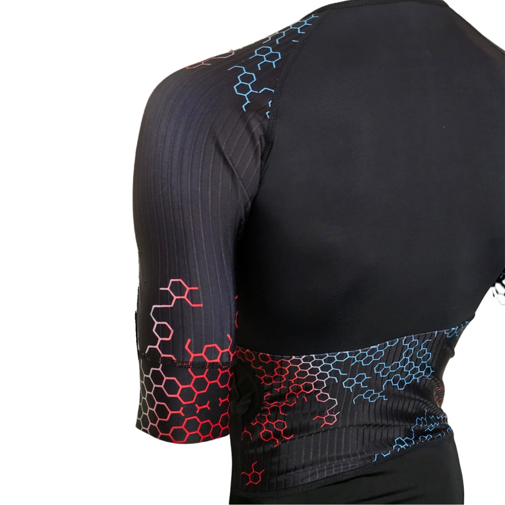 FLOWOLF CORE SHORT SLEEVE TRISUIT MEN'S - BLACK – TROISPORT SA